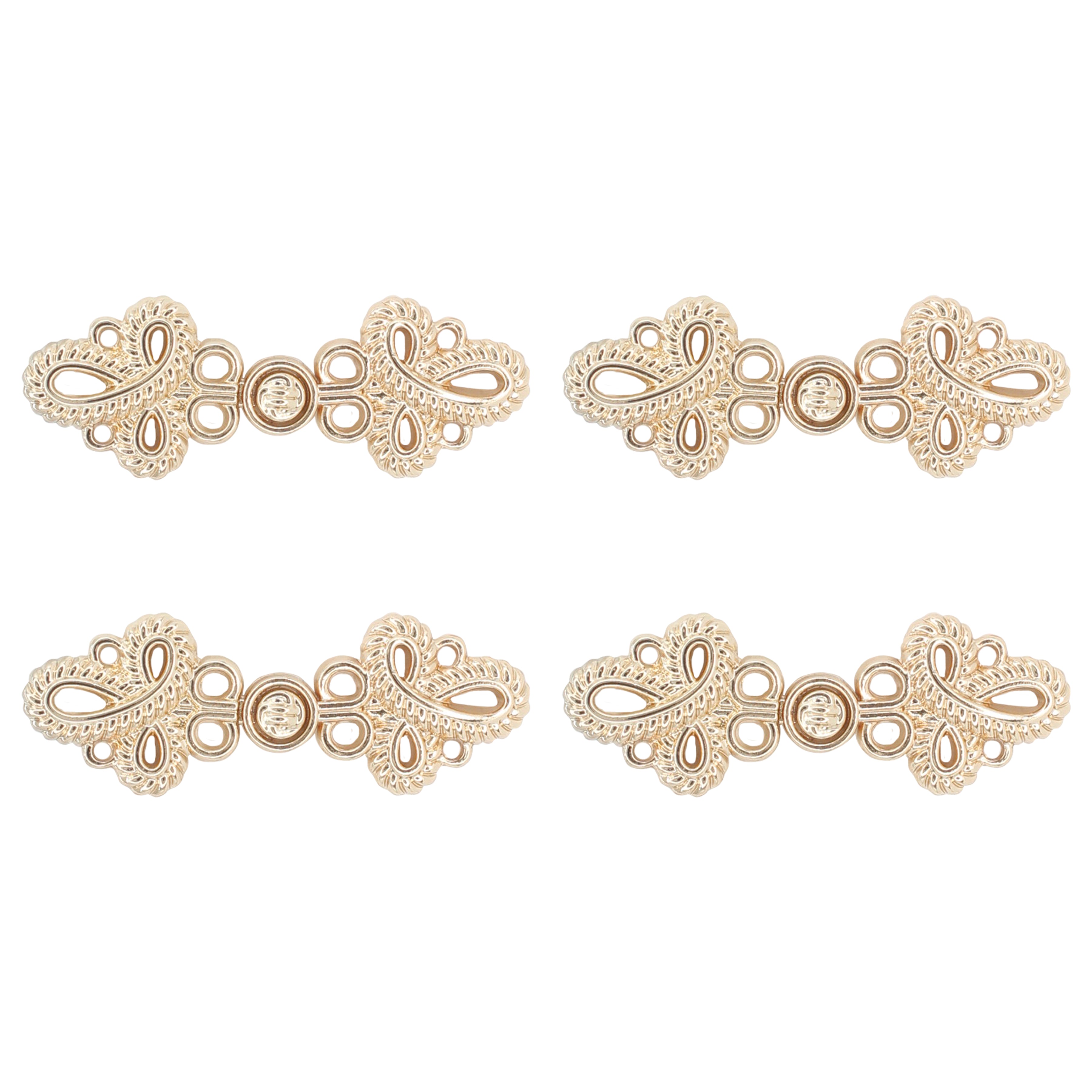 Baroque loop design Frog closure metal button – Ani Accessories
