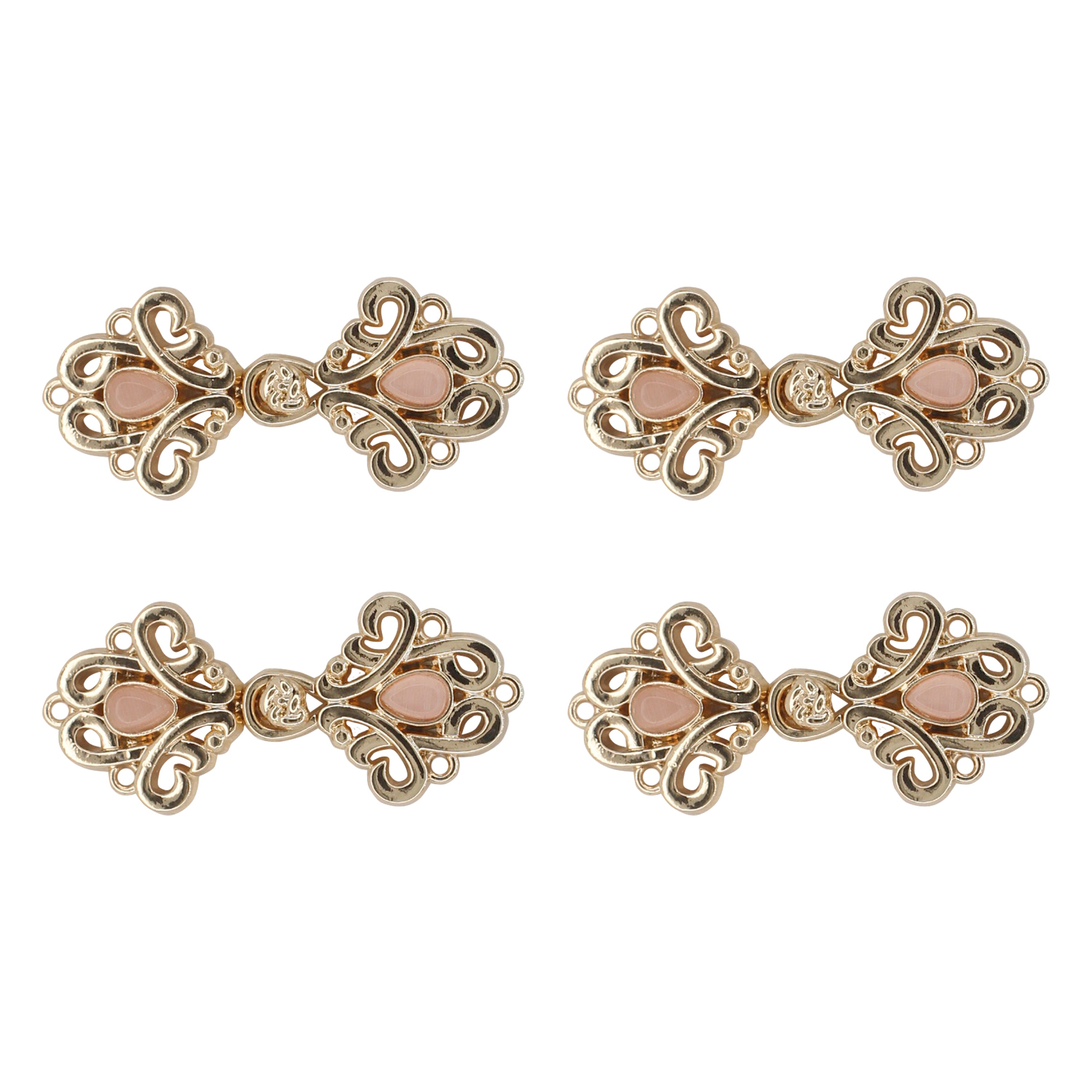 Floral Fantasy with Gems Frog Closure Metal Buttons – Ani Accessories