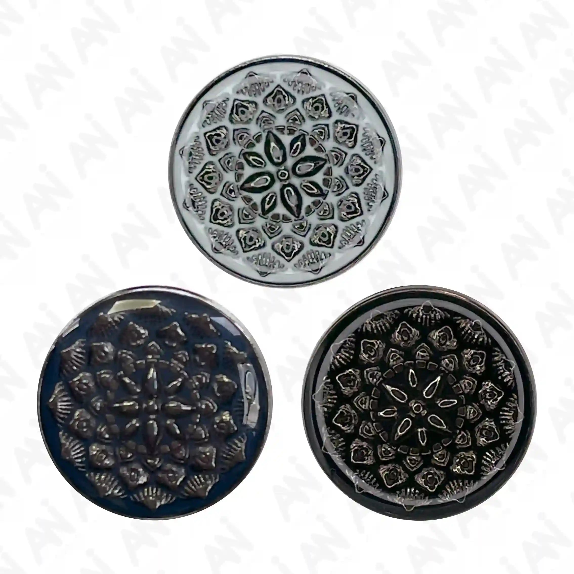 Embossed Inspire Metal Button | 18mm(28L) & 21mm(34L) – Ani Accessories