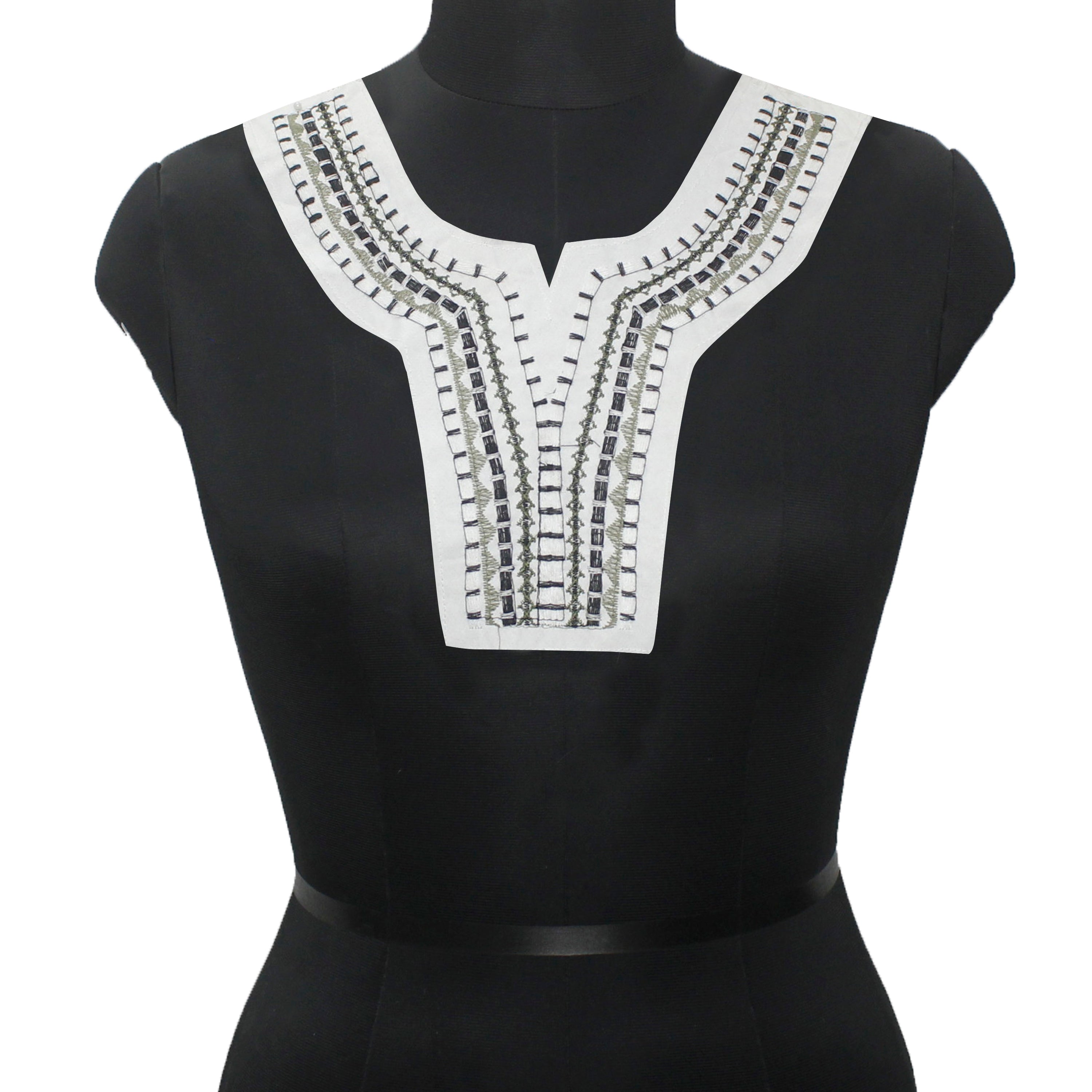 Decorative u-shaped applique neckline – Ani Accessories