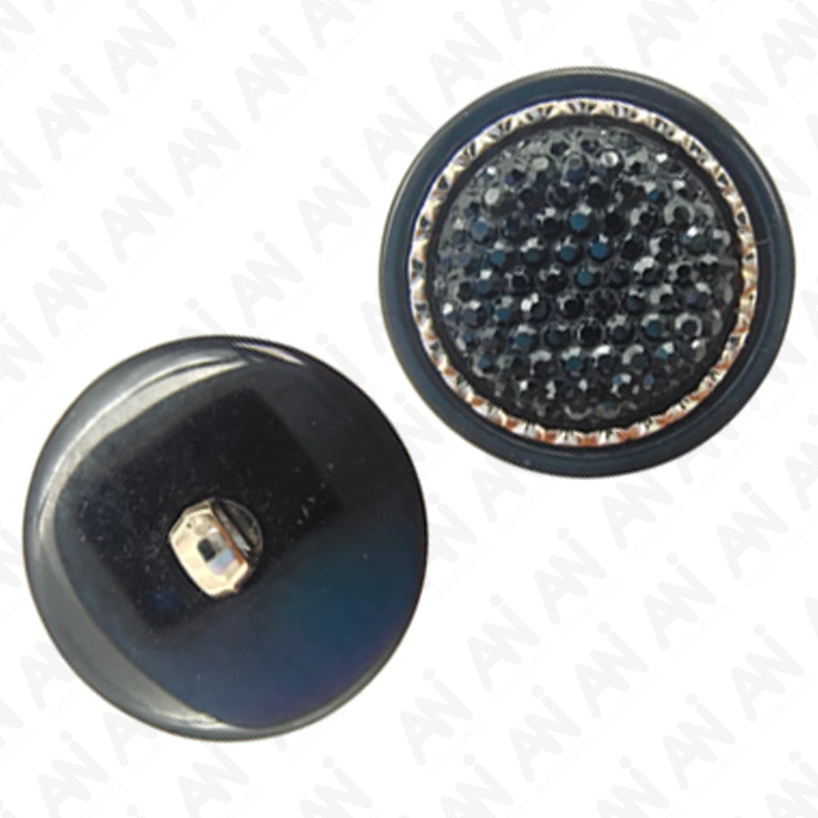 Black Beaded Shank Button (Pack of 8) – Ani Accessories