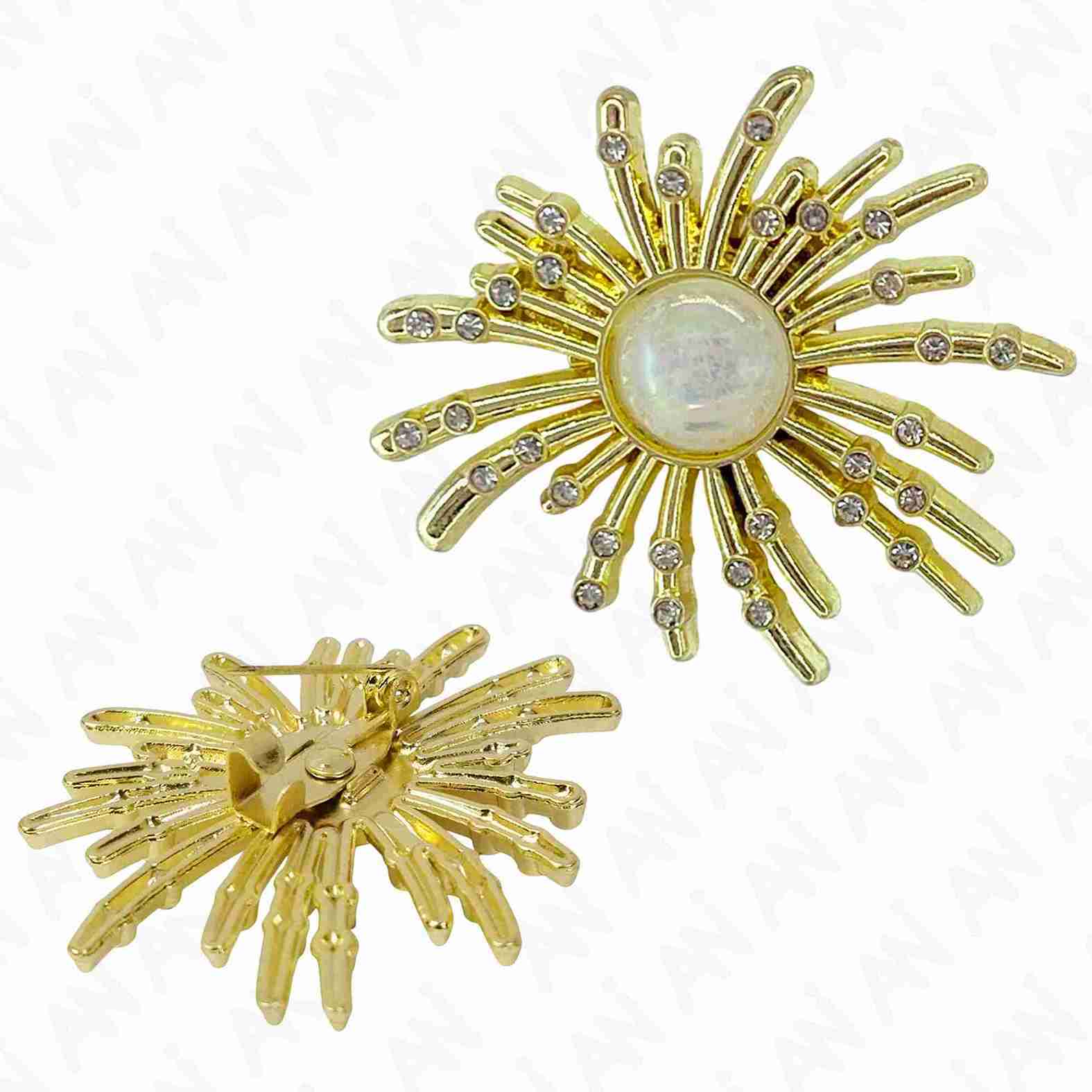 Stunning Floral Pearl Brooch for Sarees & Outfits | Ani Accessories