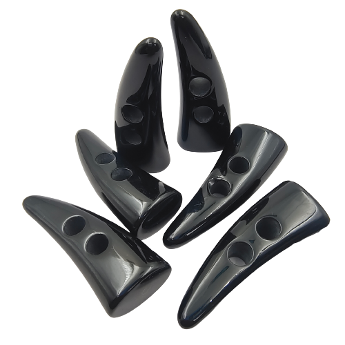 Black Double Hole Toggle Button (Pack Of Six) – Ani Accessories